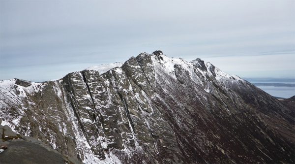 A'Chir Ridge Traverse Scrambling Route, Map & Images - Isle of Arran